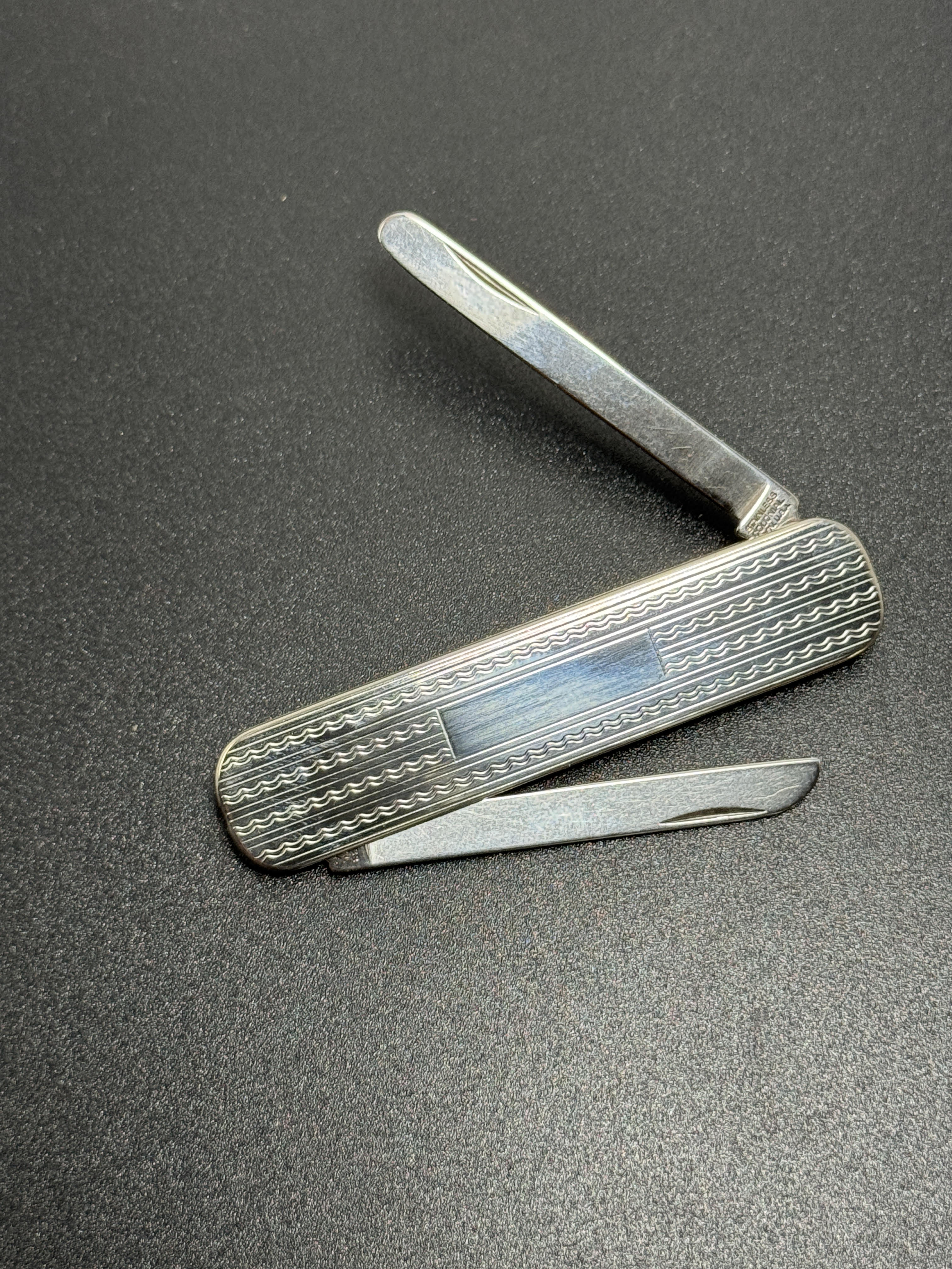 Vintage 1960s Colonial Knife USA Two Blade Pipe Knife-Stainless Steel ...