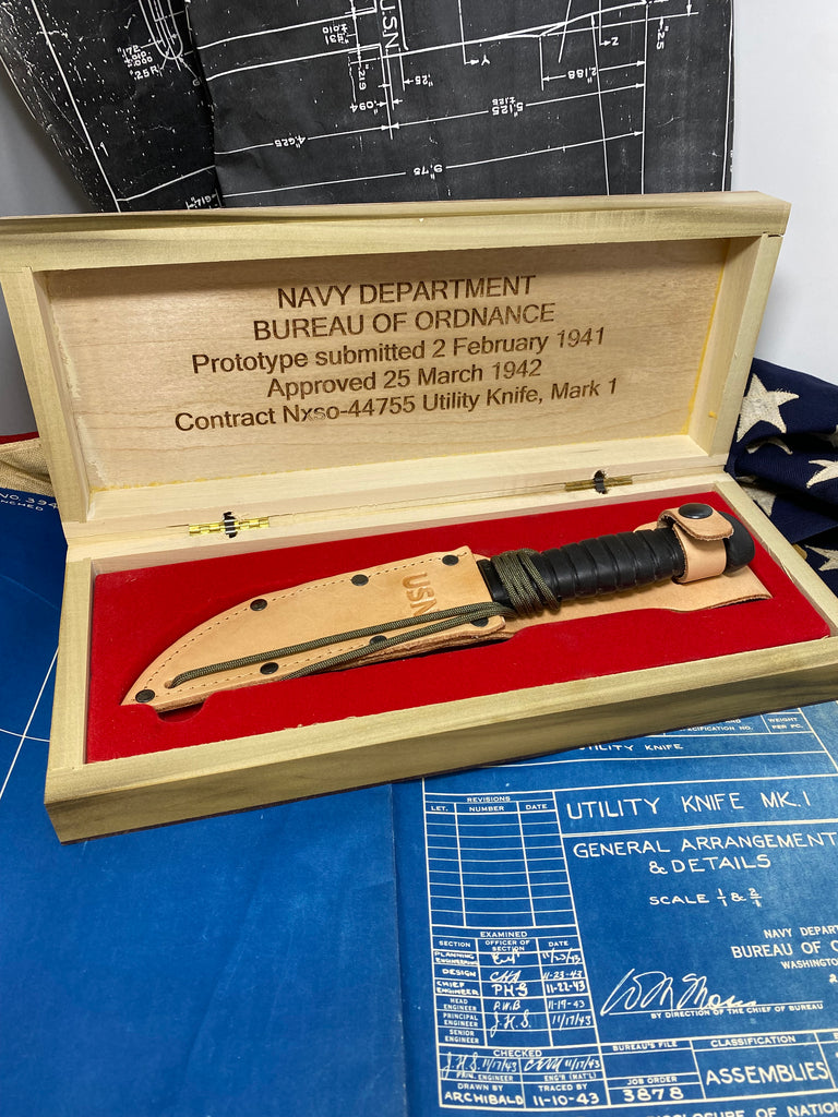 Mark 1 U.S. Navy General Purpose Deck Knife-WWII Authentic Reproductio ...